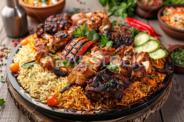 Traditional Arabic dishes and food, delicious healthy food recipes, the ...