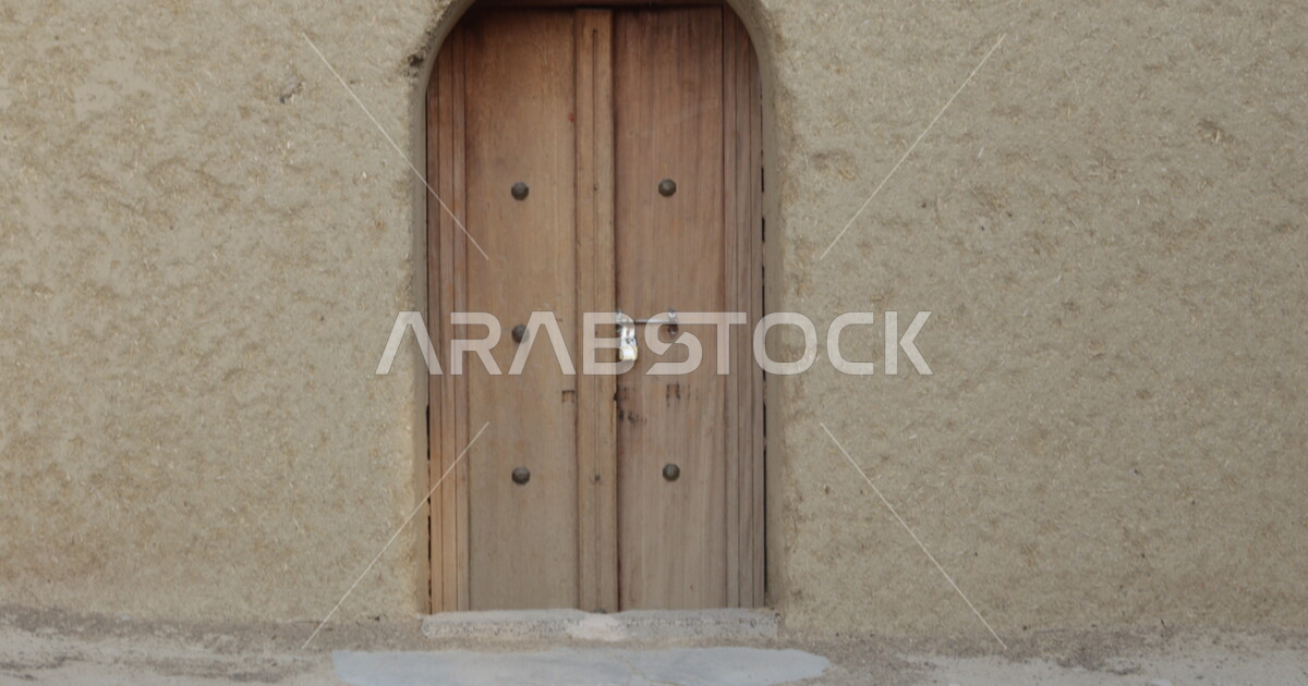 Mud castles built in the ancient style, famous tourist destinations in ...