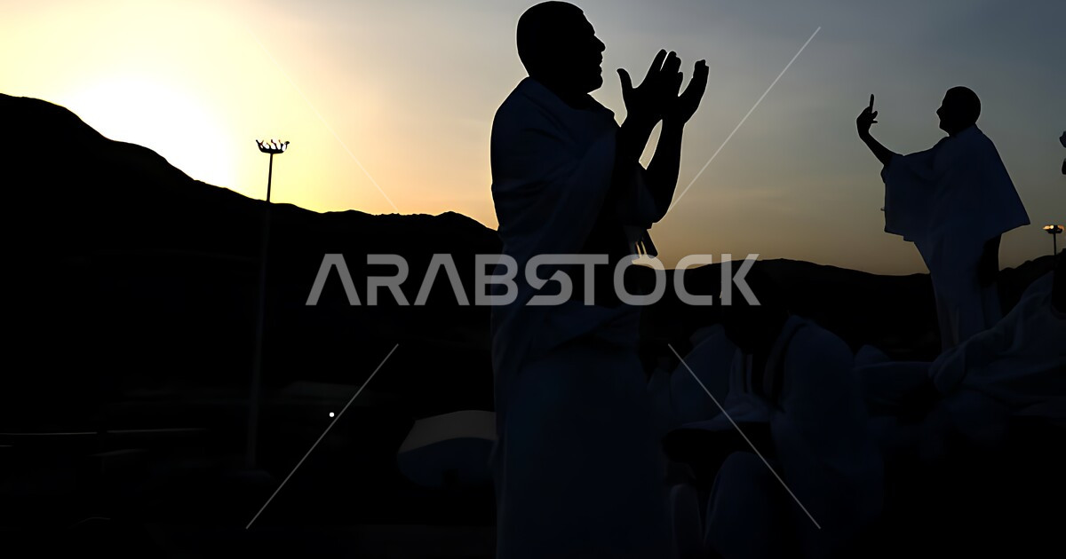 Completion of Hajj and Umrah rituals, pilgrims ascend Mount Arafat, a ...