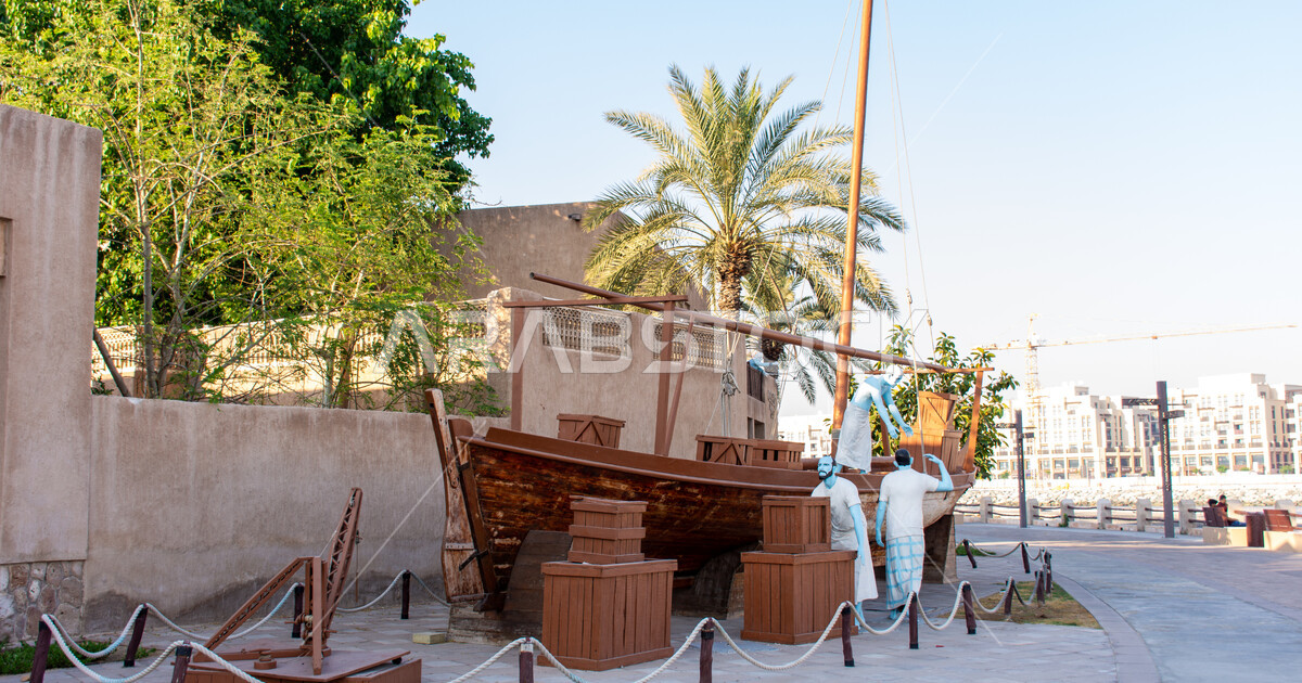 Embodying the ancient fishing profession, statues of Emirati figures ...