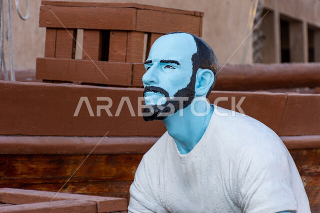 Embodying the ancient fishing profession, statues of Emirati figures ...