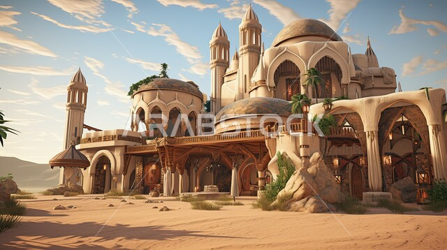 An ancient medieval mosque, ancient mud mosques built in the Islamic ...