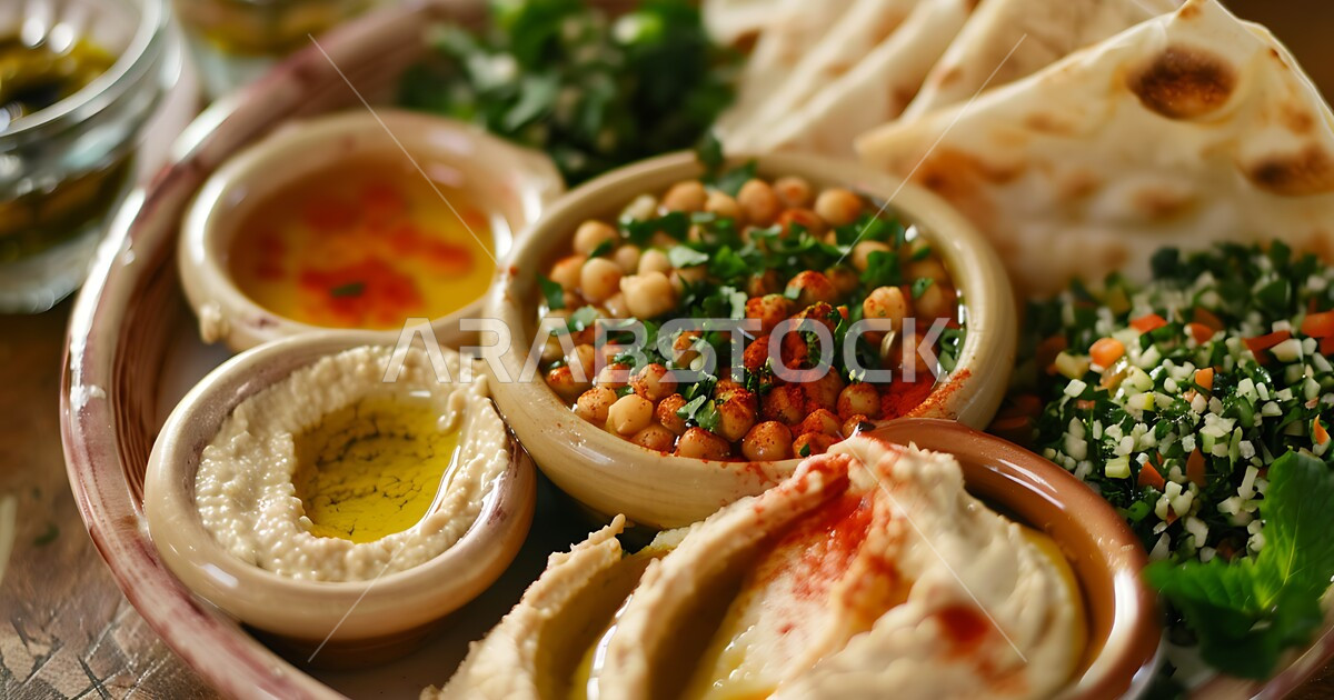 Saudi Arabian oriental meals, traditional popular dishes and foods ...