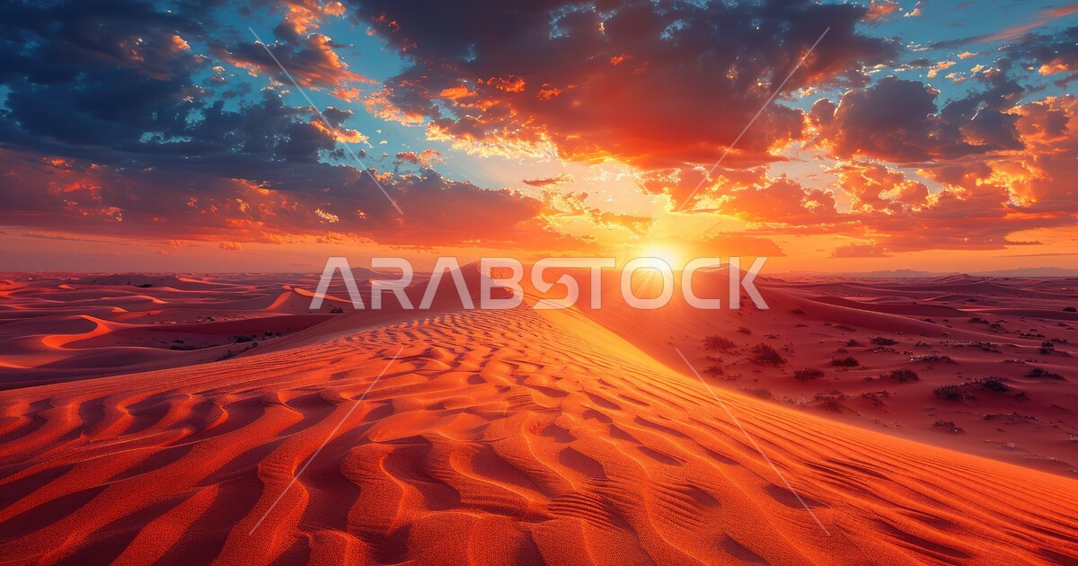 Sand formations and formations in the desert of the Kingdom of Saudi ...
