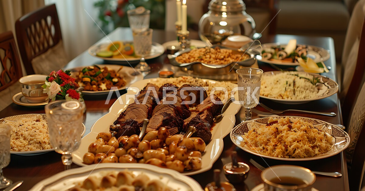 أجواء شهر رمضان المبارك، الولائم والعزائم في الأعياد والمناسبات ...