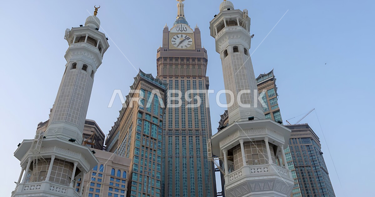 Sacred Islamic religious landmarks in Saudi Arabia, architectural art ...