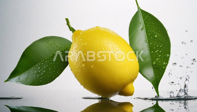 Saudi Arabia local national crops, citrus fruits with fresh green ...