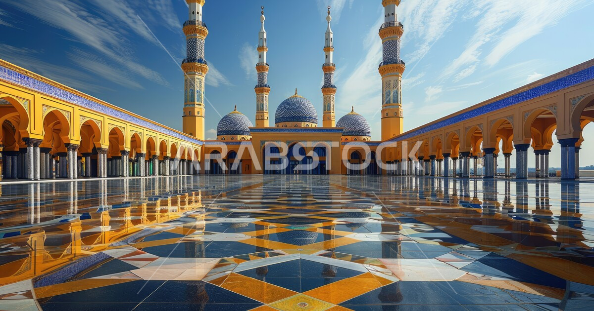 Architectural decorations and designs for building mosques in the ...