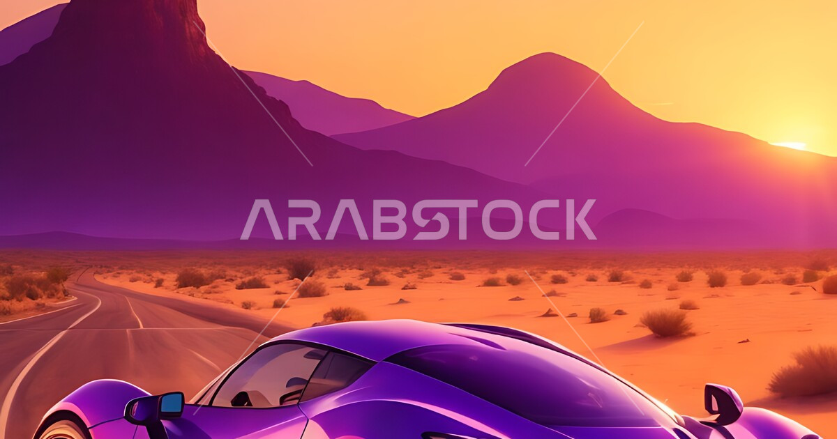 أنشطة صحراوية ممتعة، قيادة سيارة سباق وسط الصحراء، الاستمتاع بممارسة ...