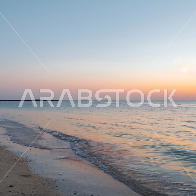 Coastal areas in the Kingdom of Saudi Arabia, sky and landscapes ...