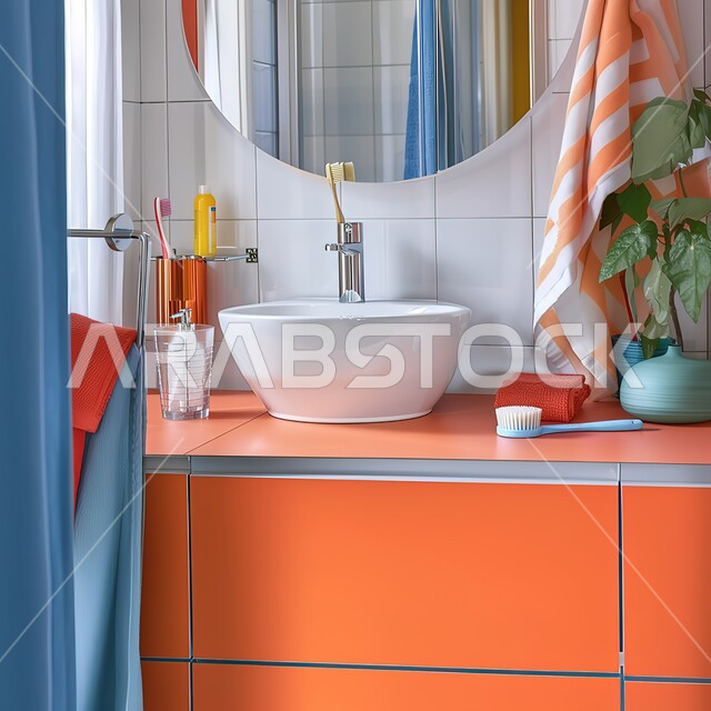 Residential apartments and villas in Saudi Arabia, bathroom with ...