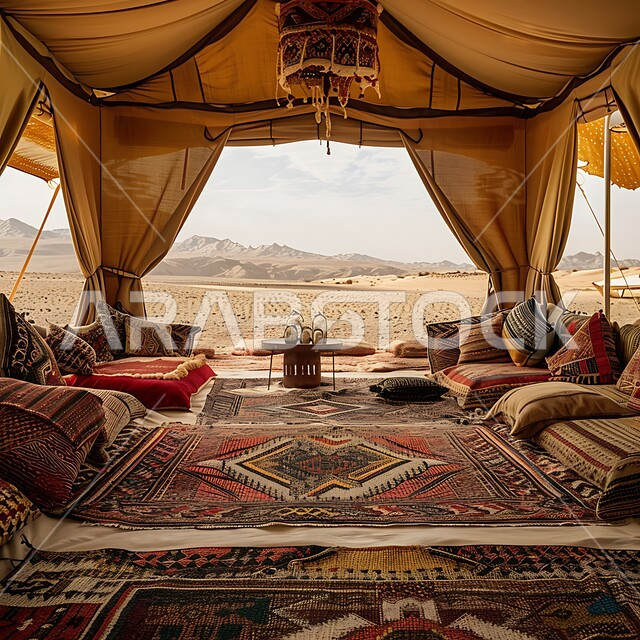 Youth camping and desert session, camping in natural areas in the ...