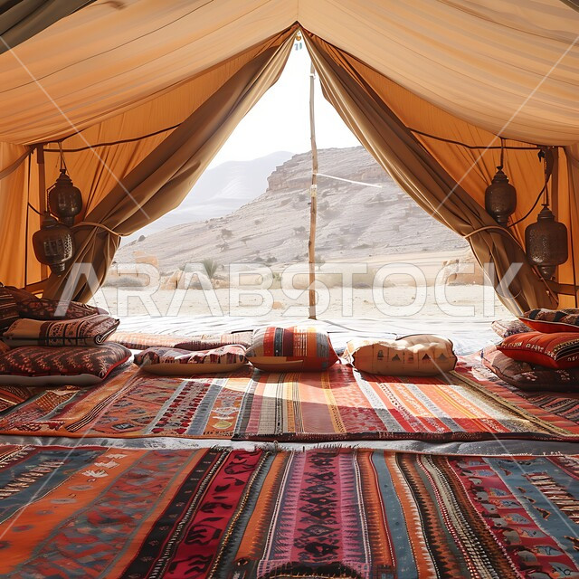 Youth camping and desert session, camping in natural areas in the ...