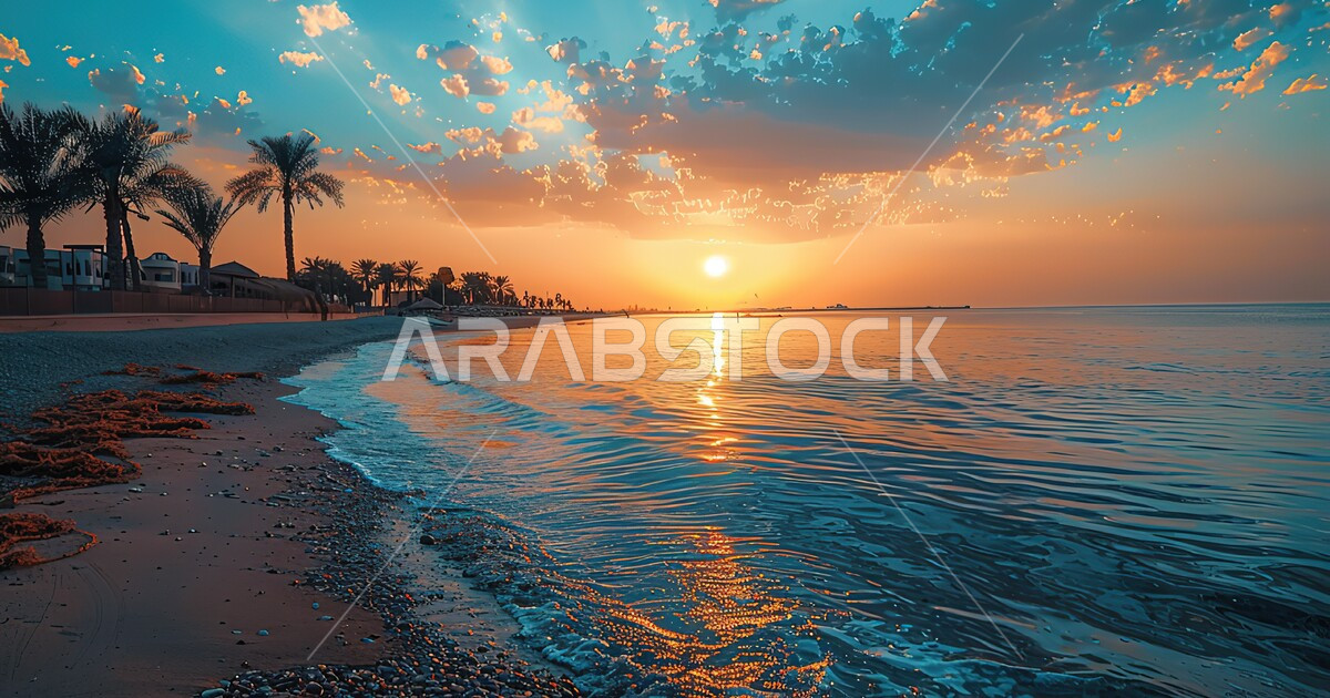 An aesthetic picture of the Red Sea Beach in Jeddah in the Kingdom of ...