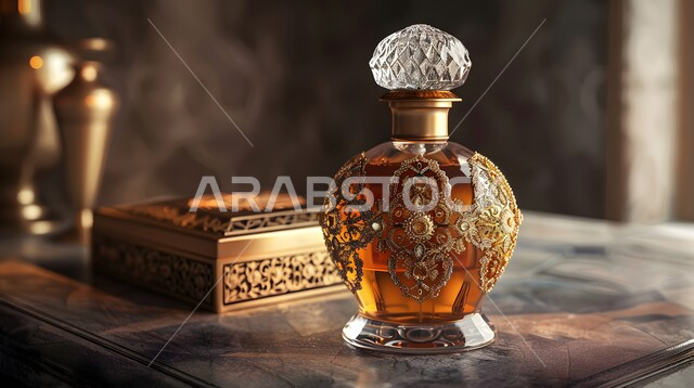 Perfuming and perfuming with natural oils and musk, a box of luxurious ...