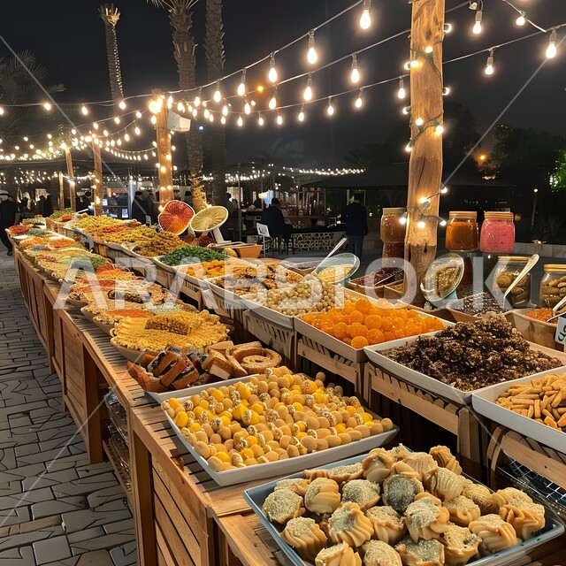 Traditional Arabic sweets, serving sweets on Islamic occasions and ...