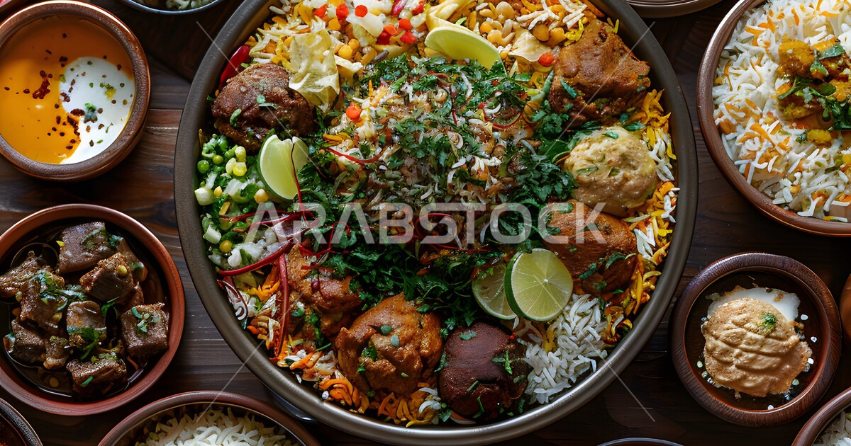 A dining table full of various Ramadan meals, a meal of delicious ...