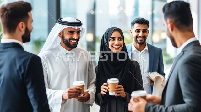 Comfortable working environment in Saudi companies, a group of Saudi ...