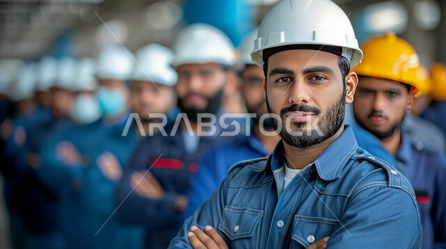 Saudi jobs and professions, a group of Saudi Arabian Gulf engineers ...