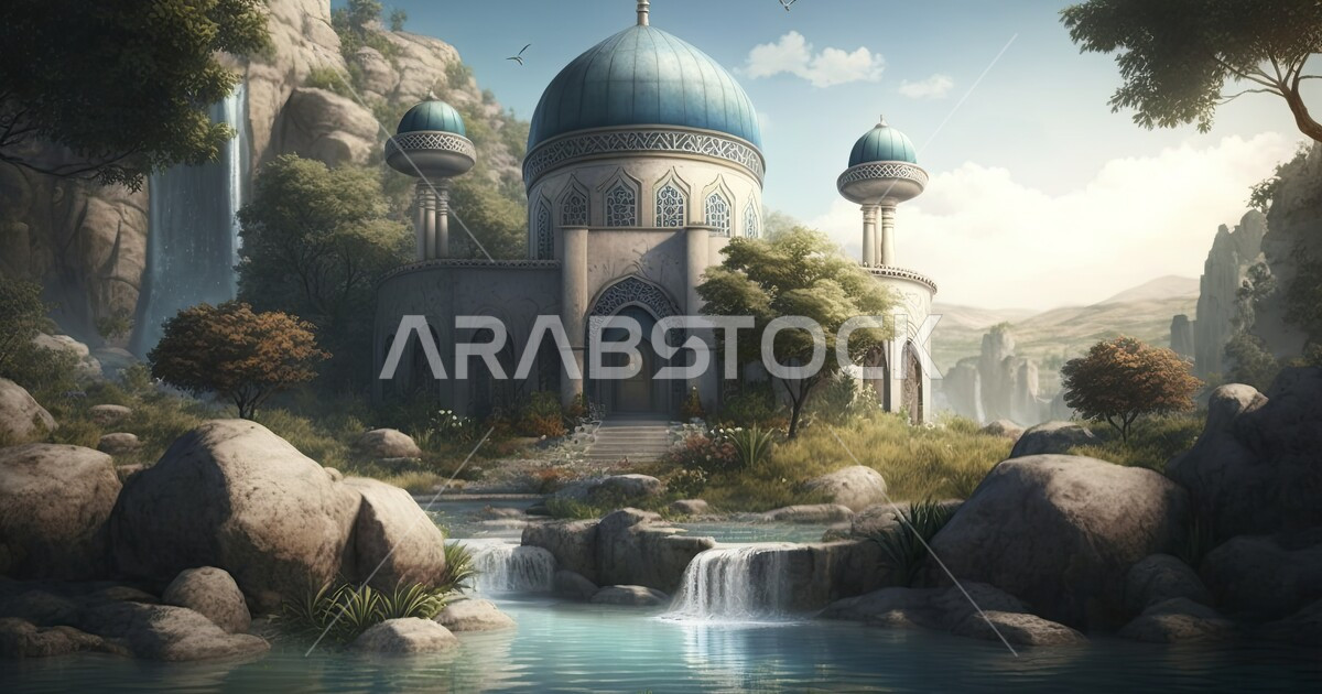 Sacred Islamic religious places, the architectural art of building ...