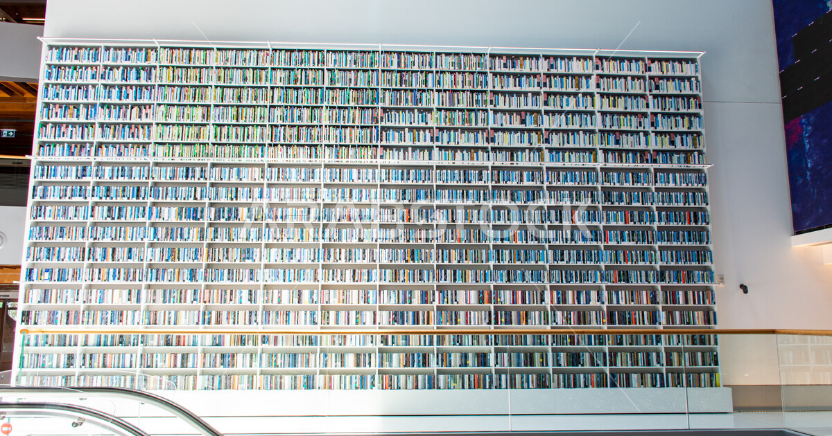 Organizing and arranging the bookshelves in the Mohammed bin Rashid ...