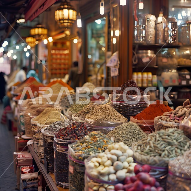 Saudi local national agricultural products and crops, top view of a ...