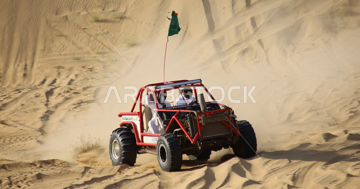 Participating in Saudi races, doing adventures using a four-wheel drive ...