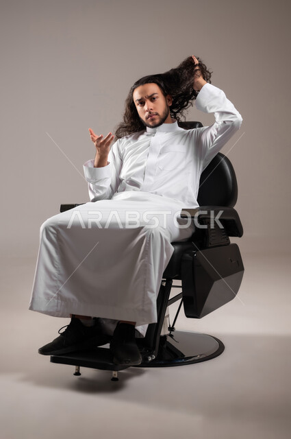 The need to go to the barber to change the external appearance, looking ...