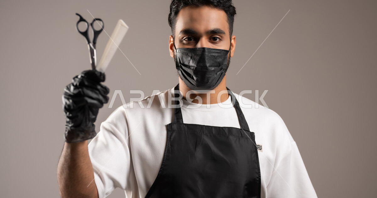 A barber shop for cutting and styling hair for men, professions and ...