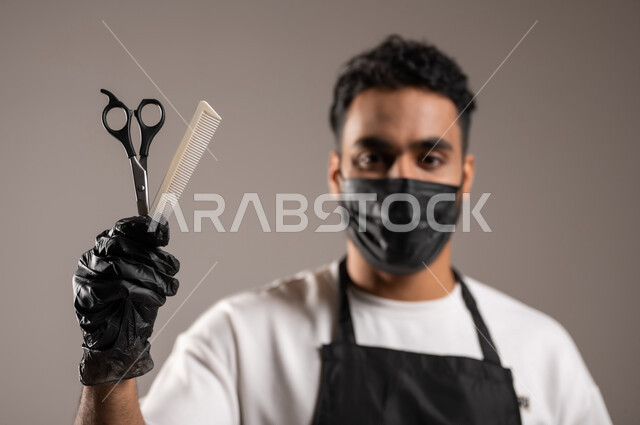 A barber shop for cutting and styling hair for men, professions and ...