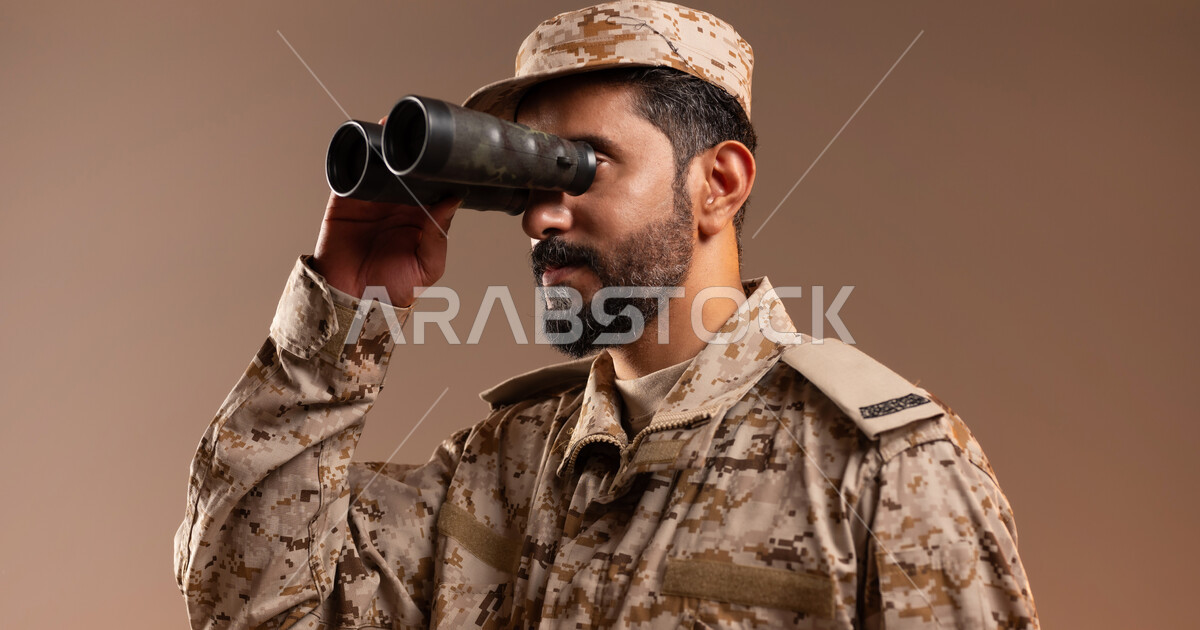 Adventure and love of exploration, a portrait of a Saudi Gulf Arab man ...