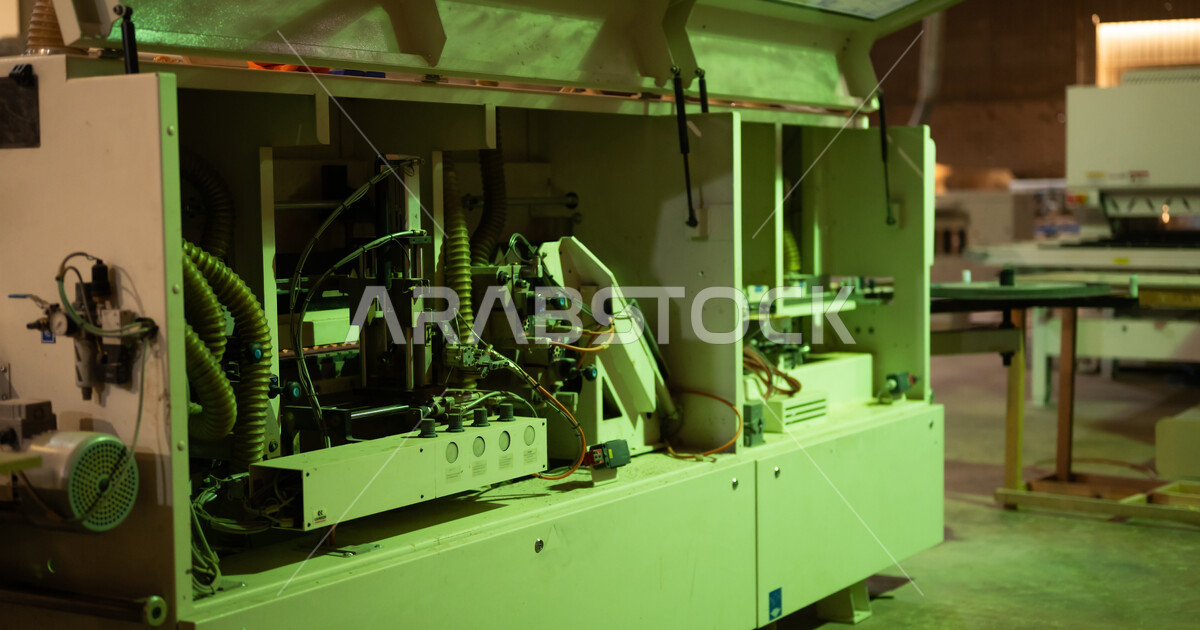 Large electrical machines, home and office furniture industry, heavy ...