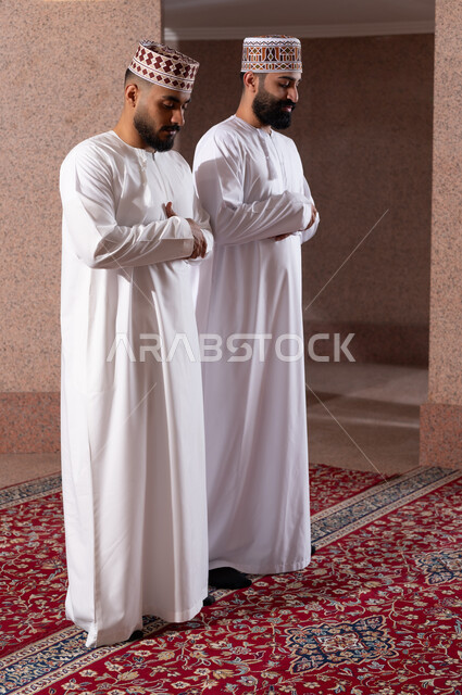 Performing prayers on time, performing Islamic religious duties, the ...