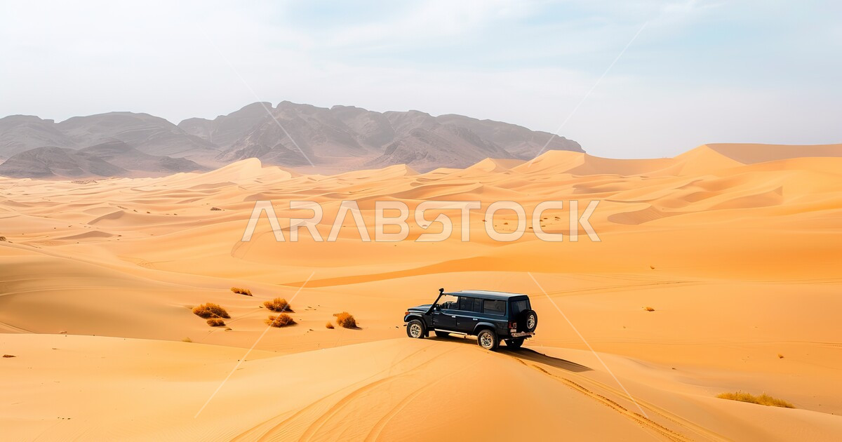 Adventures and safaris in desert nature, using modern vehicles for ...