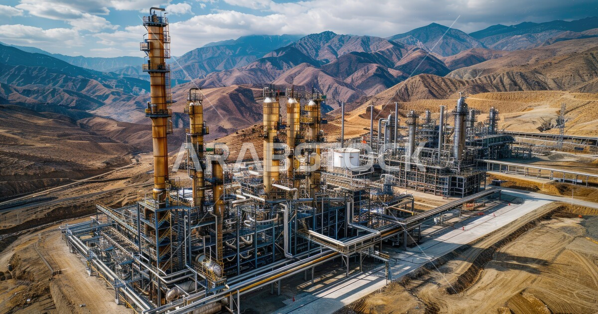 Factories and laboratories in the Kingdom of Saudi Arabia, a large oil ...