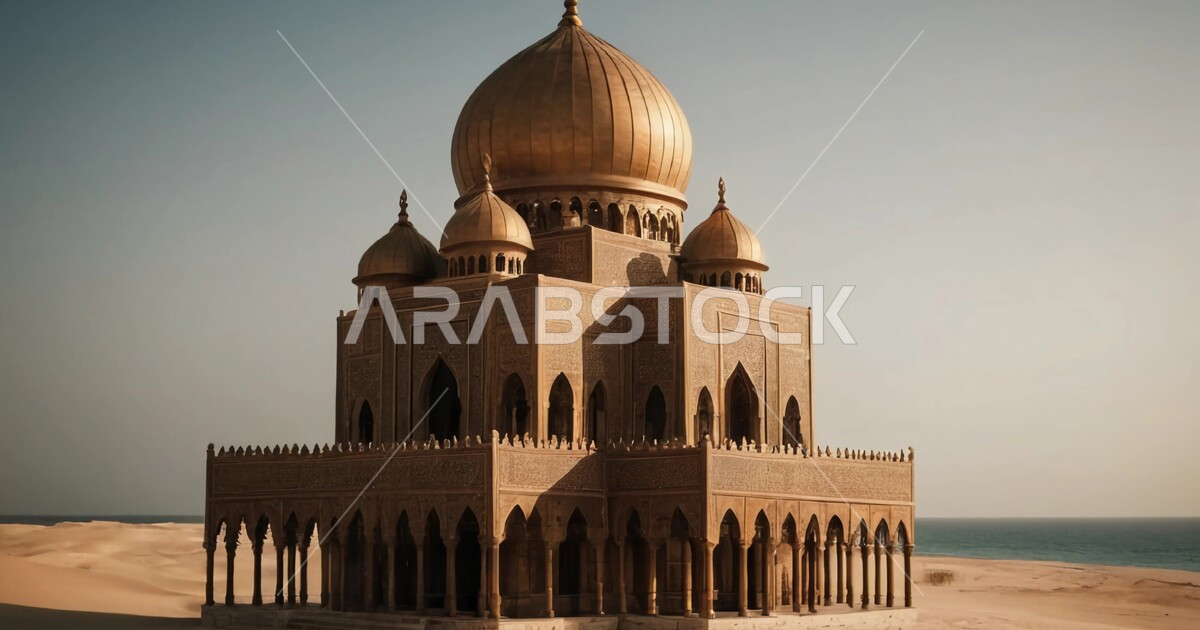 Architectural decorations and designs for building mosques in the ...