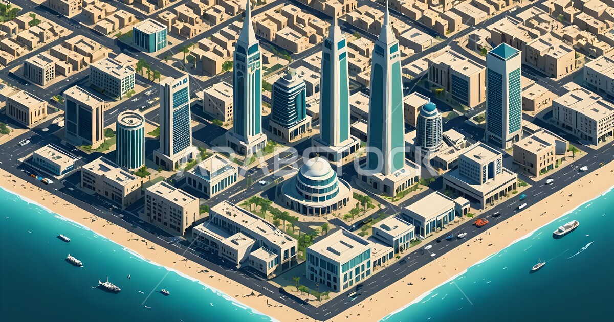 An imaginary view of urban development and growth in the Kingdom of ...