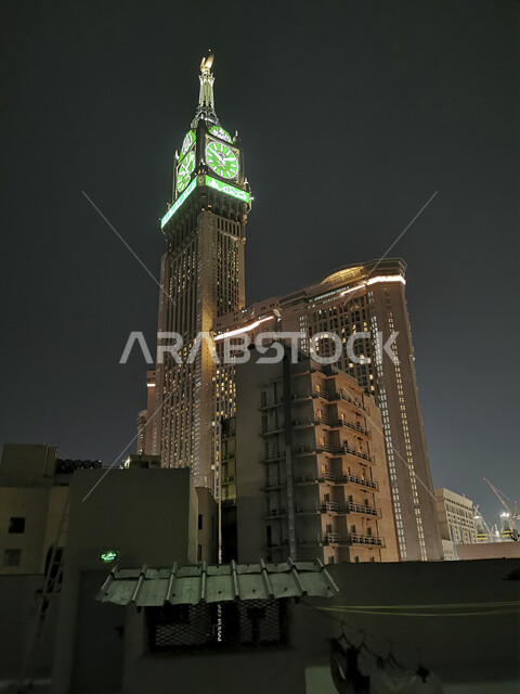 Clock Tower in Mecca, Saudi Arabia, luxury hotels overlooking the Grand ...