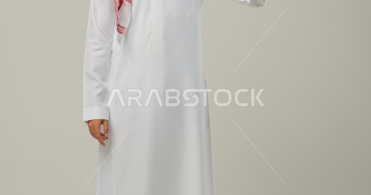 Looking up with gestures of happiness and pleasure, pointing to ...