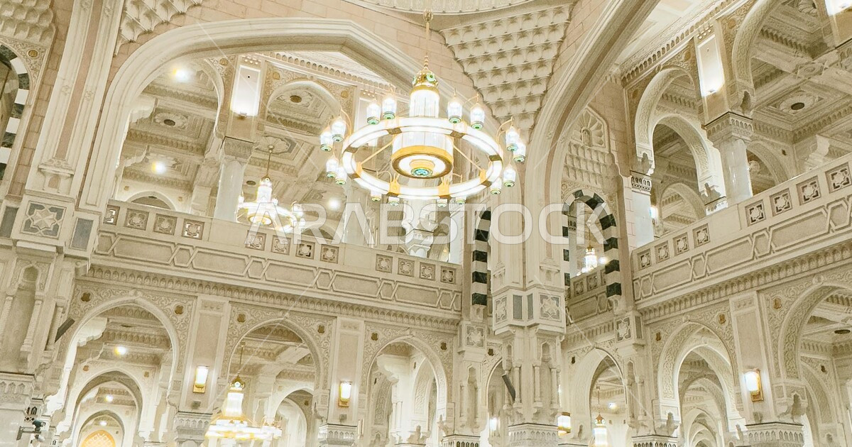 The art of Islamic architecture, the Grand Mosque in Mecca from the ...