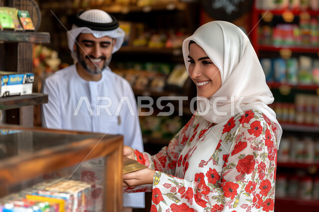 شراء المستلزمات الضرورية متعة التسوق مع العائلة زوجان عربيان خليجيان
