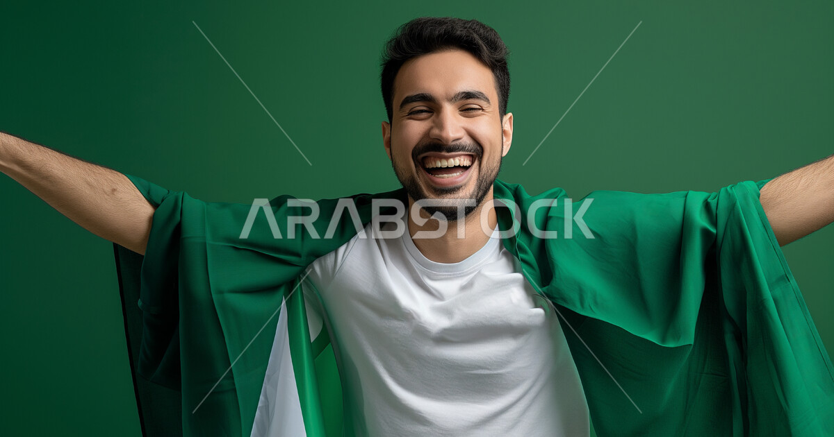 Wearing the Saudi flag with appreciation and respect, taking pride in ...