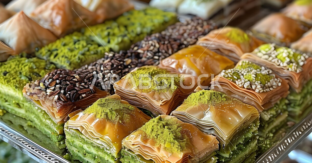 Eastern Arabic food recipes, delicious Saudi sweets with pistachios and ...