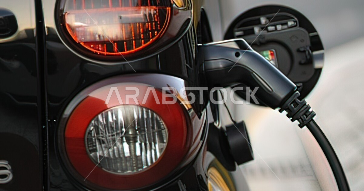 A gas and fuel station, means of transportation in the Kingdom of Saudi ...