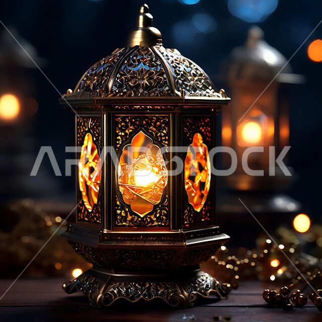 Traditional Arab lights and lamps, decorations and decorations for ...