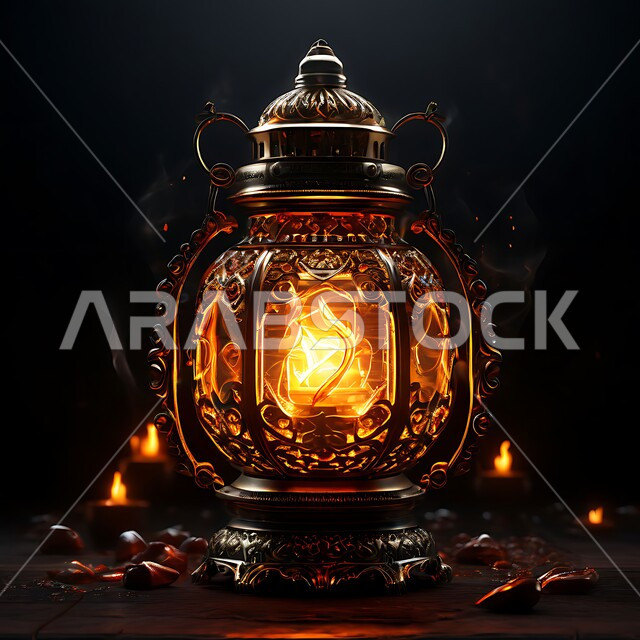 Traditional Arab lights and lamps, decorations and decorations for ...