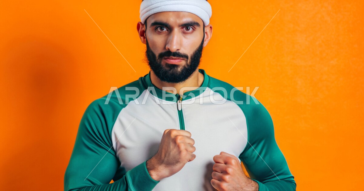 Enjoying a strong physical structure, a portrait of a Saudi Gulf Arab ...