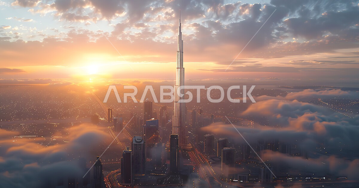 The concept of developing and improving infrastructure, an imaginative ...