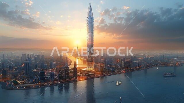 Modern architectural designs for skyscrapers in the Kingdom, a Saudi ...