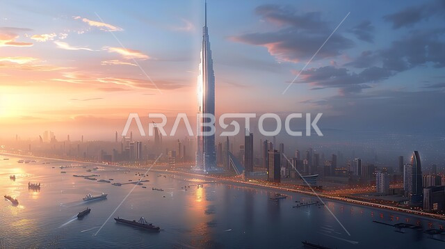Modern architectural designs for skyscrapers in the Kingdom, a Saudi ...